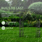 Metal Garden Arch Trellis - Arbor Pergola, Supports Climbing Plants, V ...