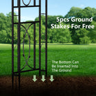 Metal Garden Arch Trellis - Arbor Pergola, Supports Climbing Plants, V ...