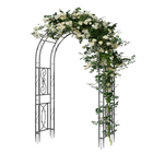 Metal Garden Arch Trellis - Arbor Pergola, Supports Climbing Plants, V ...