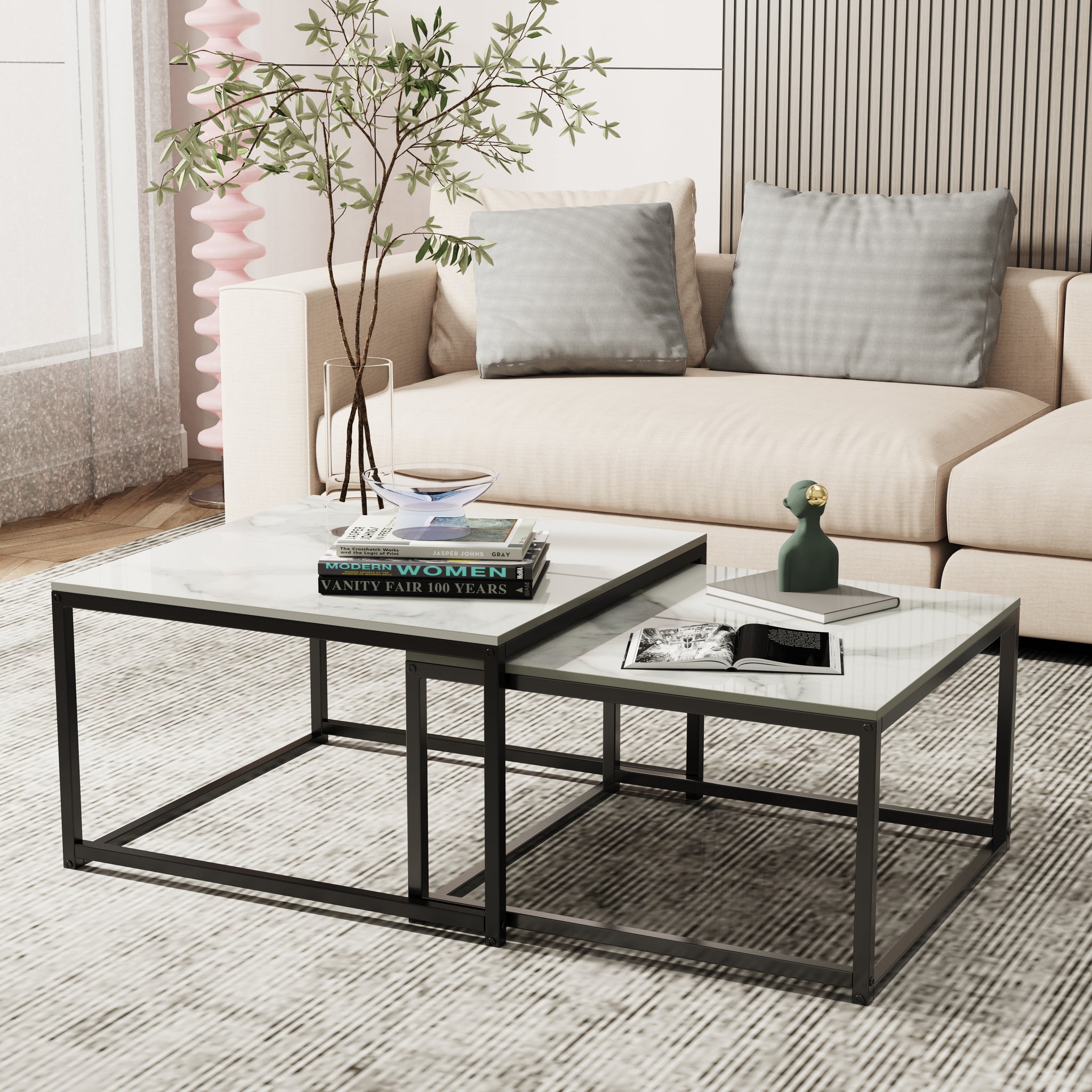 Modern-Inspired Nesting Coffee Table Set – WisFor