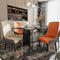 Set of 2 Upholstered Dining Room Chair Wide Seat Leisure Chair – WisFor