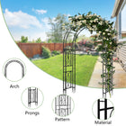 Metal Garden Arch Trellis - Arbor Pergola, Supports Climbing Plants, V ...