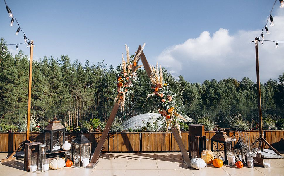 2 Pack Wooden Wedding Ceremony Arch Stand – WisFor