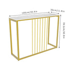 Modern Long Console Table – Slim Sofa Table for Hallway & Foyer – WisFor
