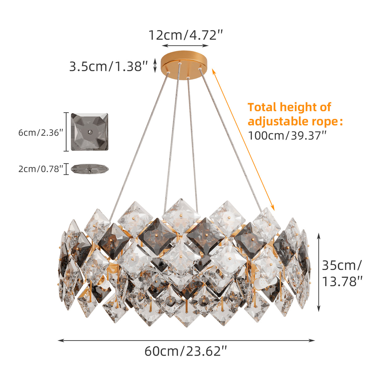Sparkle Chandelier Lamp Ceiling Lights Fixtures – WisFor